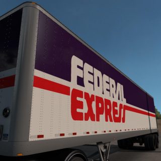 1980er Jahre Federal Express Trailer Skinpack v1.0 ATS - ETS2 / ATS Mod