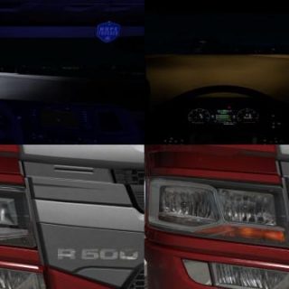 Scania 2016 Realistic Headlights v1.1 ETS2 - ETS2 / ATS Mod