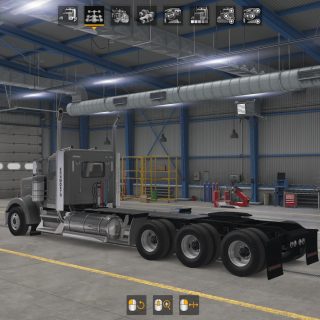 Kenworth W900 Tri Drive 1,39 ATS - ETS2 / ATS Mod