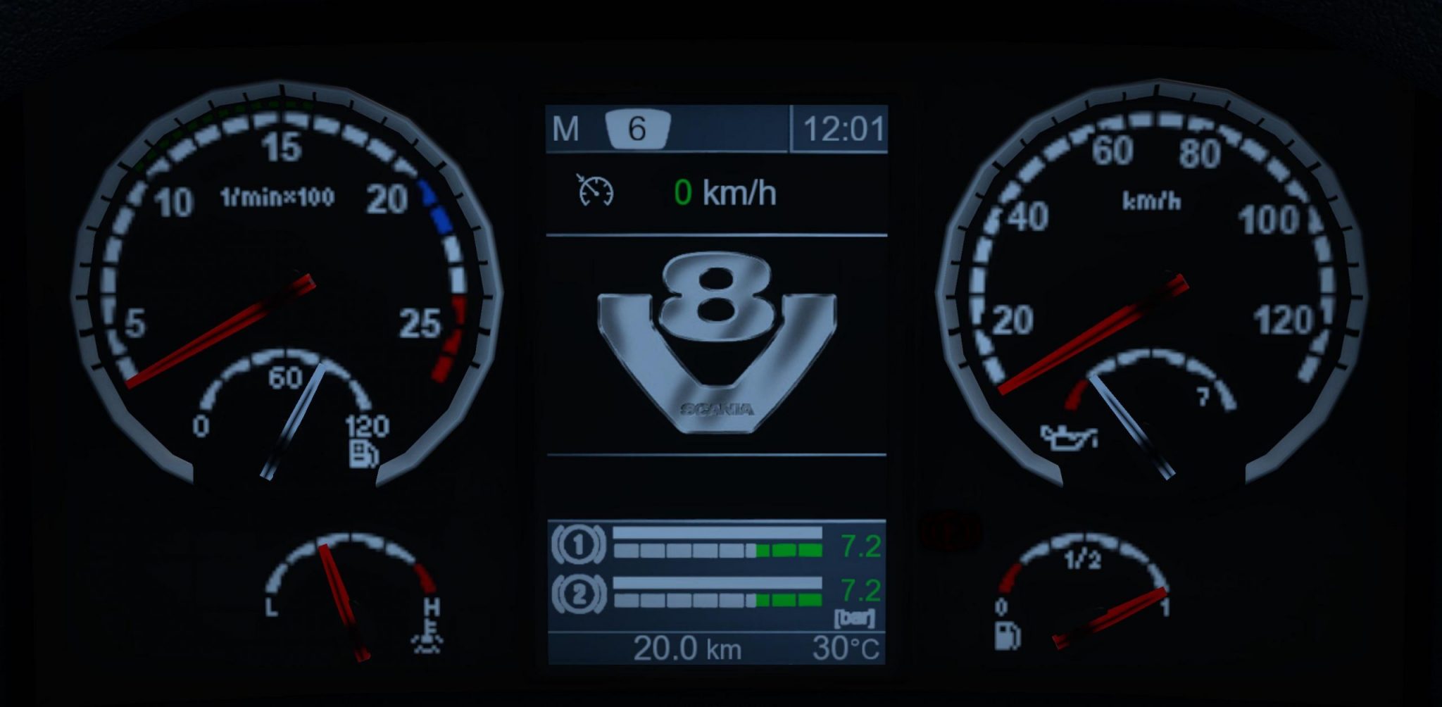 Realistischer Scania Dashboard Computer 1.40 ETS2 - ETS2 / ATS Mod