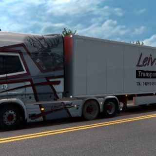RJL Longline Leiv Sand Transport Skin Pack v1.0 ETS2 - ETS2 / ATS Mod