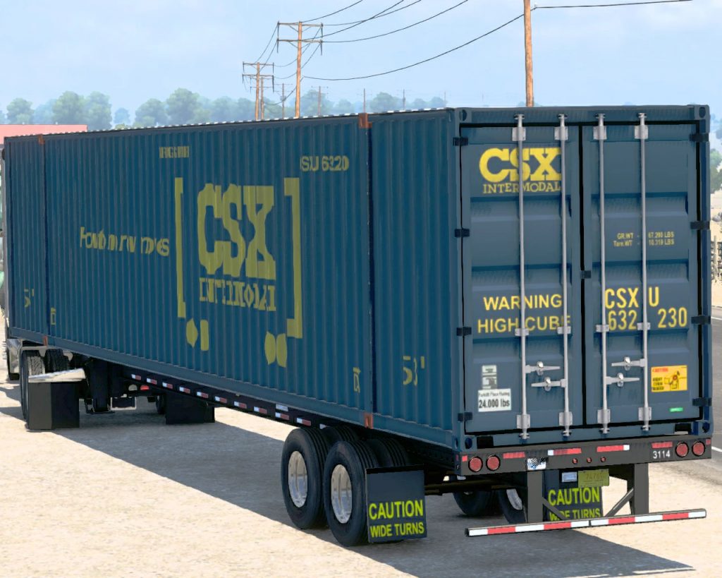 53-Fuß-Container Ownable v1.2 1.40 ATS - ETS2 / ATS Mod