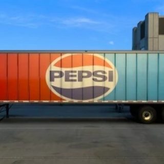 Pepsi-Cola 53 ft Standalone Trailer + Freightliner Cascadia Pepsi ...