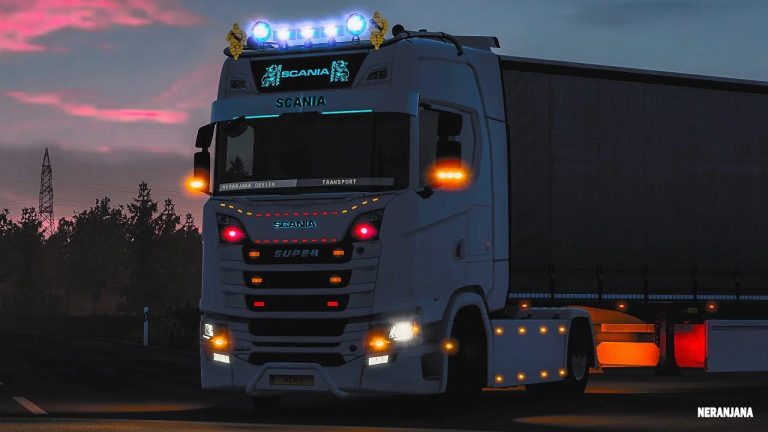 Scania Mega Light Pack & mehr Lichter Addon 1.40 ETS2 - ETS2 / ATS Mod