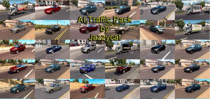 AI Traffic Pack von Jazzycat v16.6 ATS - ETS2 / ATS Mod
