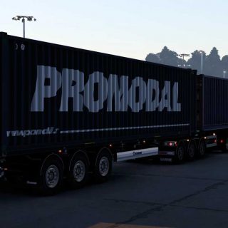 Krone Box Liner eLTU5 Plus Rework – 45ft Chassis, eigene Container und mehr! ETS2 - ETS2 / ATS Mod