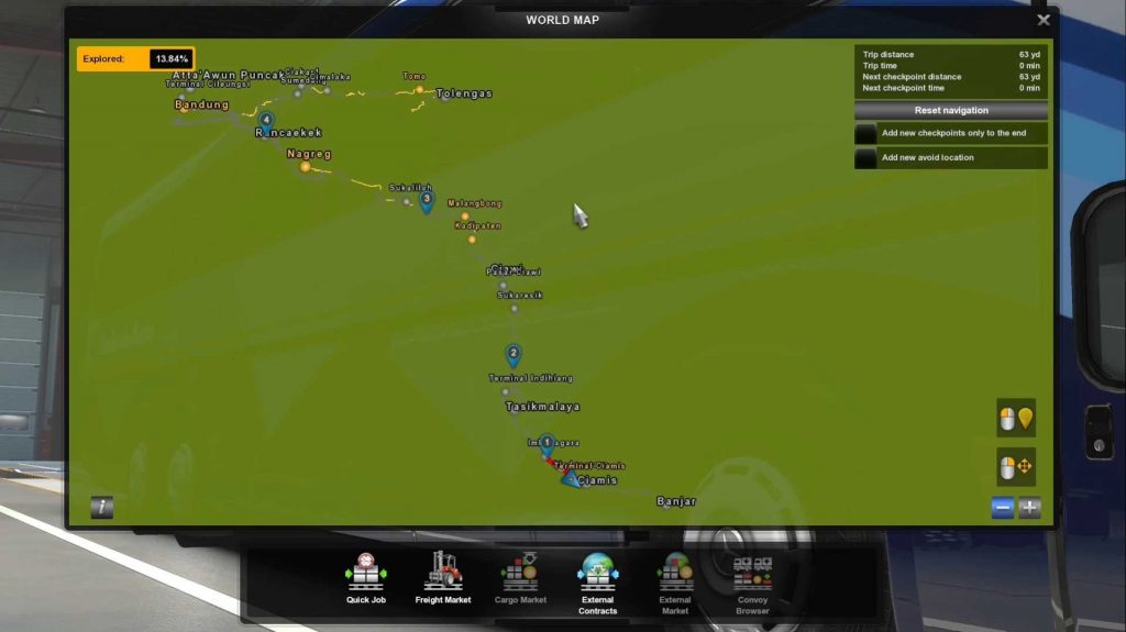 Sundanese Map V3 Profil speichern Download 1.42-1.43 ETS2 - ETS2 / ATS Mod