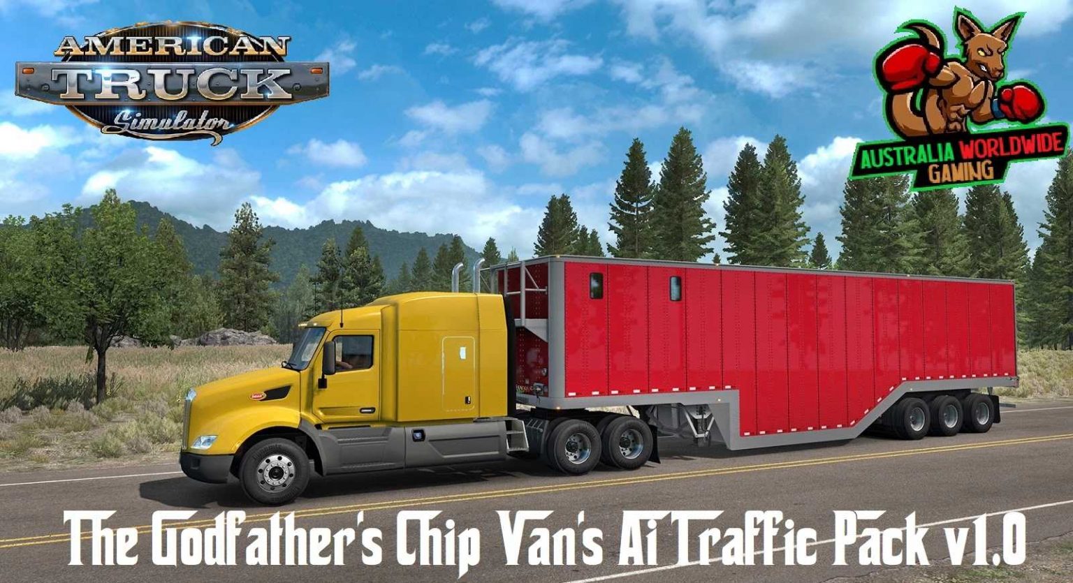 Chip Vans Ai Traffic Pack v1.0 ATS des Paten - ETS2 / ATS Mod