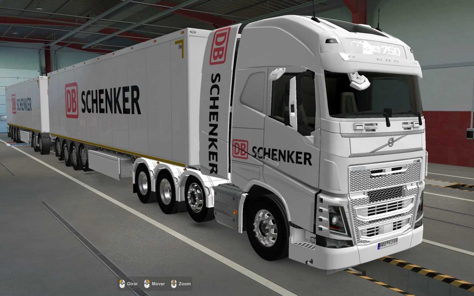 HAUT VOLVO FH16 2012 8X4 DB SCHENKER 1.43 ETS2 - ETS2 / ATS Mod