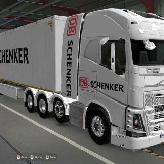 HAUT VOLVO FH16 2012 8X4 DB SCHENKER 1.43 ETS2 - ETS2 / ATS Mod