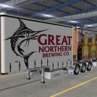 TSA Drop Deck Trailer Skins Pack v1.3 ATS des Paten - ETS2 / ATS Mod