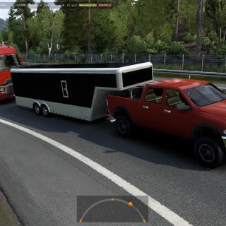 Dodge Ram 2500 + Trailers Hauler und Vieh im Verkehr 1.43 ETS2 - ETS2 / ATS Mod