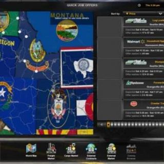 STAATEN FLAGS HINTERGRUND V1.0 ATS - ETS2 / ATS Mod