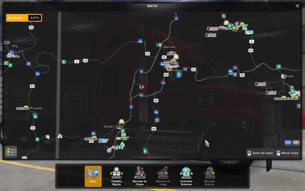 ULTRA-ZOOM-KARTE ATS 1.0 1.44 ATS - ETS2 / ATS Mod