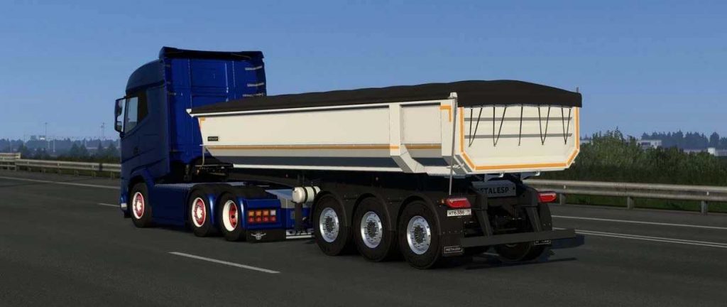 Muldenkipper Metalesp 21m³ Fixed Link v0.5 ETS2 - ETS2 / ATS Mod