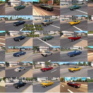 Classic Cars AI Traffic Pack von Jazzycat v7.1 ATS - ETS2 / ATS Mod