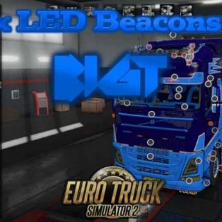 Britax LED Beacons Pack 1.44, 1.45 ETS2 - ETS2 / ATS Mod