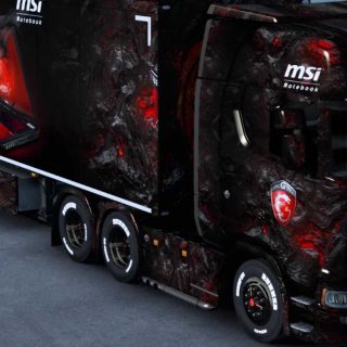SCANIA MSI SKIN-PAKET 1.45 ETS2 - ETS2 / ATS Mod