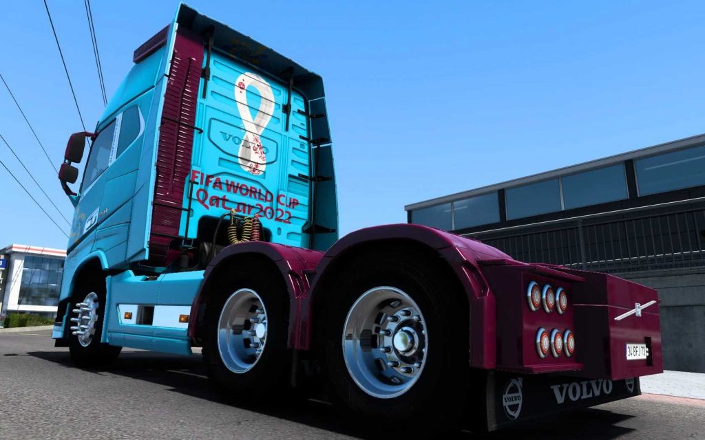 SKIN VOLVO FH 2012 FIFA WORLD CUP QATAR 2022 2.0 1.45 ETS2 - ETS2 / ATS Mod