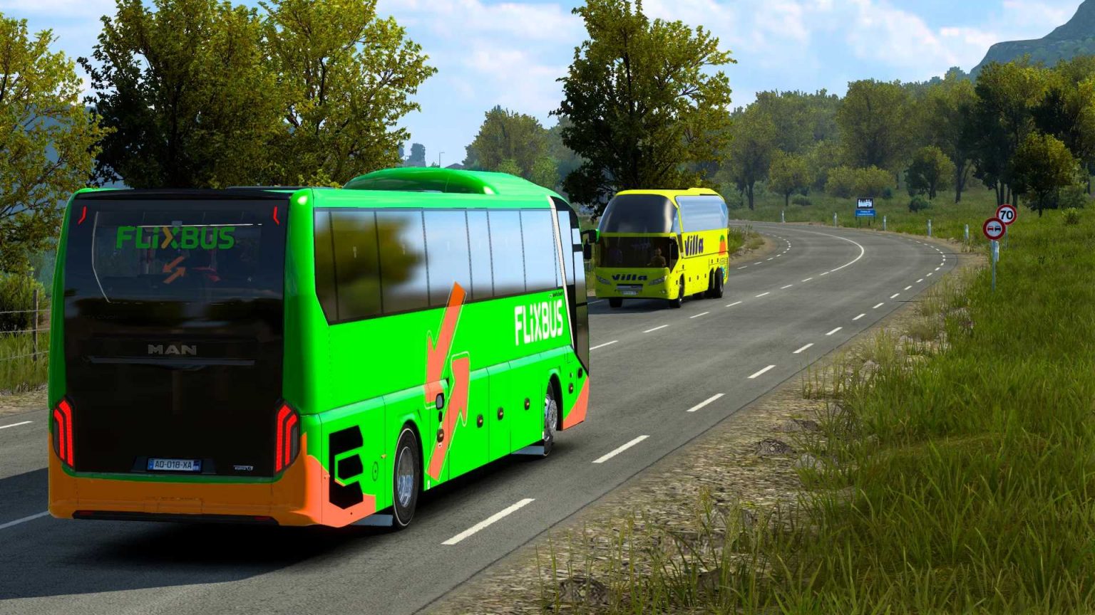MAN LIONS COACH 3.GEN 2017 FLIXBUS SKSN 1.45 ETS2 - ETS2 / ATS Mod