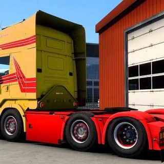 Scania FreD DHL Skin 1.45 ETS2 - ETS2 / ATS Mod