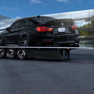 Bmw M4 Trailer-Skin 1.46 ETS2 - ETS2 / ATS Mod