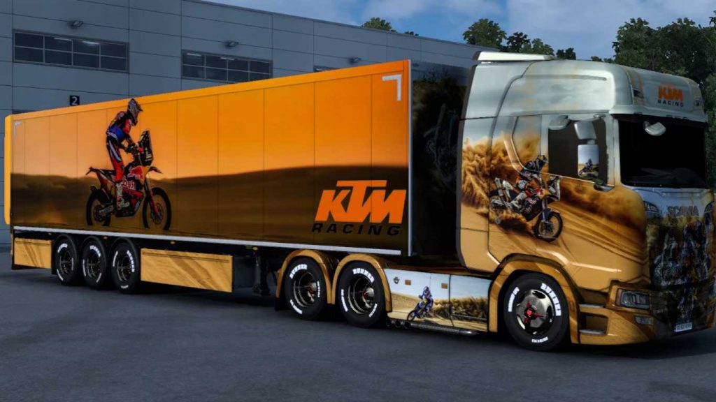 Ktm Sport Bike Skin 1.46 ETS2 - ETS2 / ATS Mod