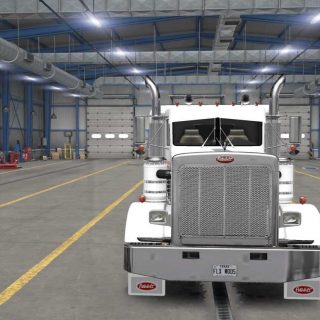 Peterbilt 359 FLX Skin White für Sleeper 1,46 ATS - ETS2 / ATS Mod