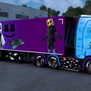 Scania Marshmello-Skin 1.46 ETS2 - ETS2 / ATS Mod