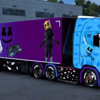 Scania Marshmello-Skin 1.46 ETS2 - ETS2 / ATS Mod