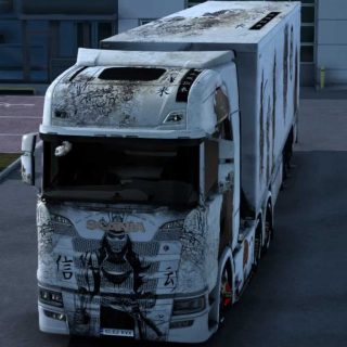Scania Samurai-Krieger-Skin 1.46 ETS2 - ETS2 / ATS Mod