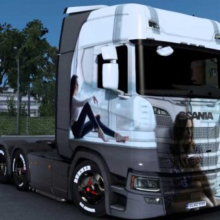 Scania Woman Skin 01 1.46 ETS2 - ETS2 / ATS Mod