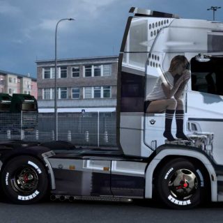Scania Woman Skin 1.46 ETS2 - ETS2 / ATS Mod