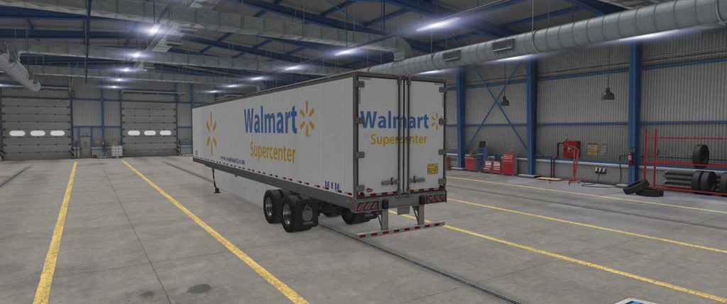 SCS Trailer 53" Skin Walmart Super Center 1,46 ATS - ETS2 / ATS Mod