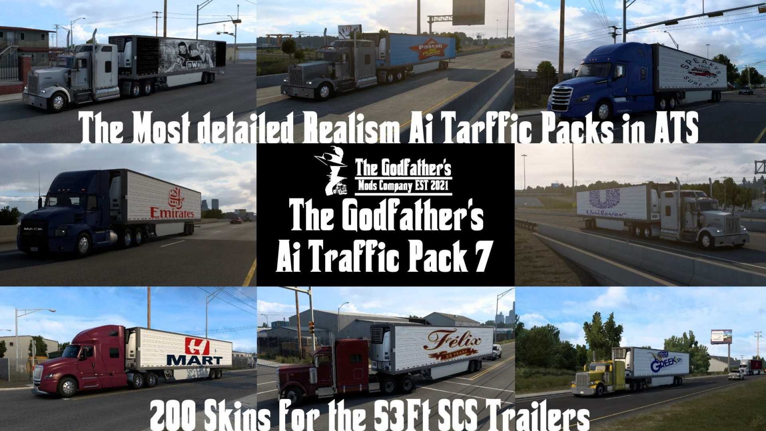 Das Ai Traffic Pack 7 v1.0 ATS des Paten - ETS2 / ATS Mod