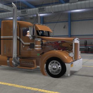 Flat Top 38 Ruda w900 Kenworth Skin 1,46 ATS - ETS2 / ATS Mod