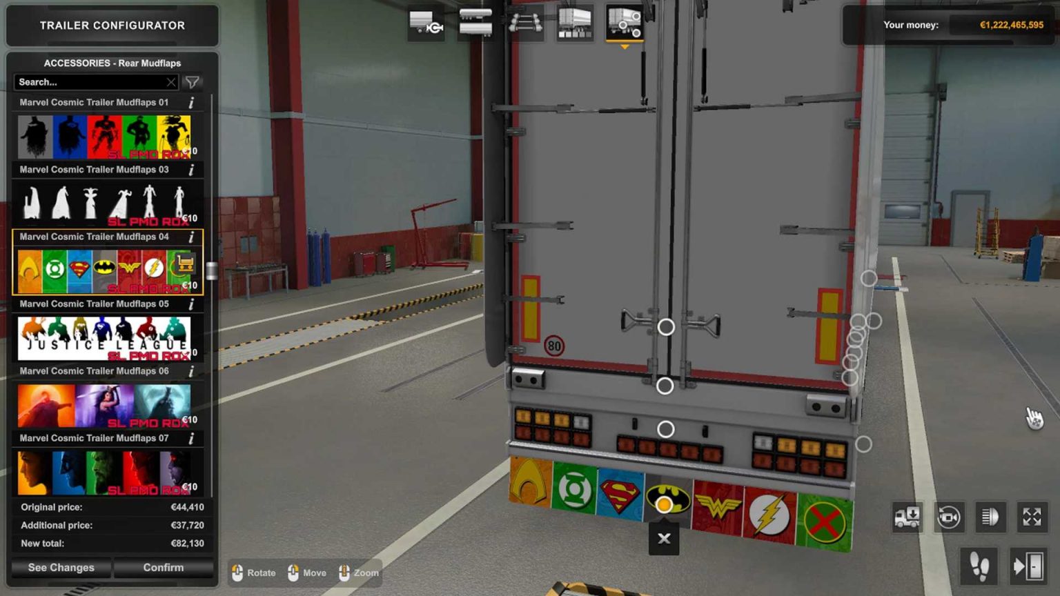 Marvel Cosmic Trailer Mudflaps 1.46 ETS2 - ETS2 / ATS Mod