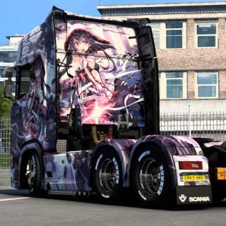 Scania Anime-Charakter-Skin 1.46 ETS2 - ETS2 / ATS Mod