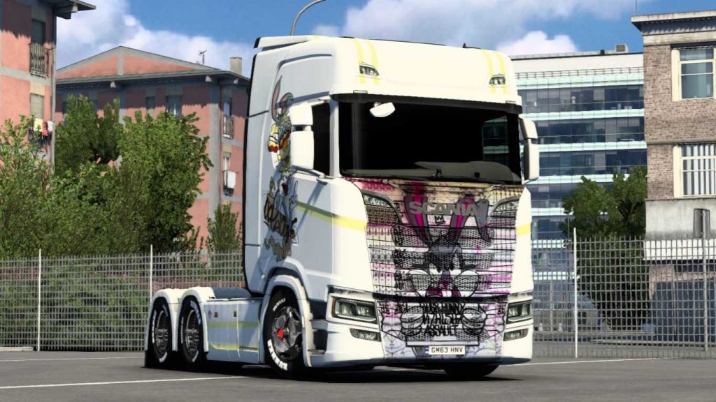 Scania Bugs Bunny-Skin 02 1.46 ETS2 - ETS2 / ATS Mod