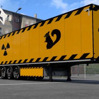 Trailer Nuclear Signs Skin 1.46 ETS2 - ETS2 / ATS Mod