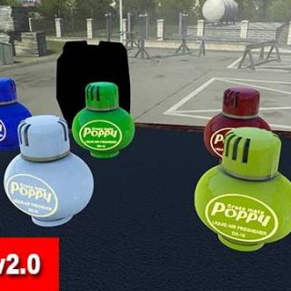 Poppy Lufterfrischer Interior Addon Pack v2.0 ETS2 - ETS2 / ATS Mod