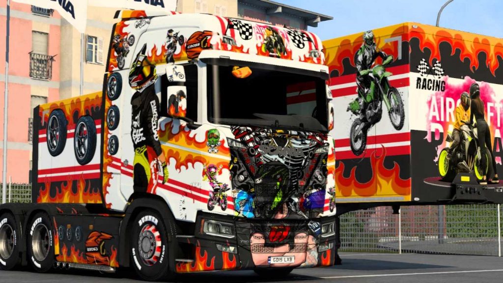 Scania Bike Riders Skin 1.46-1.47 ETS2 - ETS2 / ATS Mod