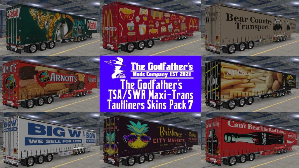 TSA SWR Maxi-Trans Tautliners Skins Pack v7.0 ATS des Paten - ETS2 ...