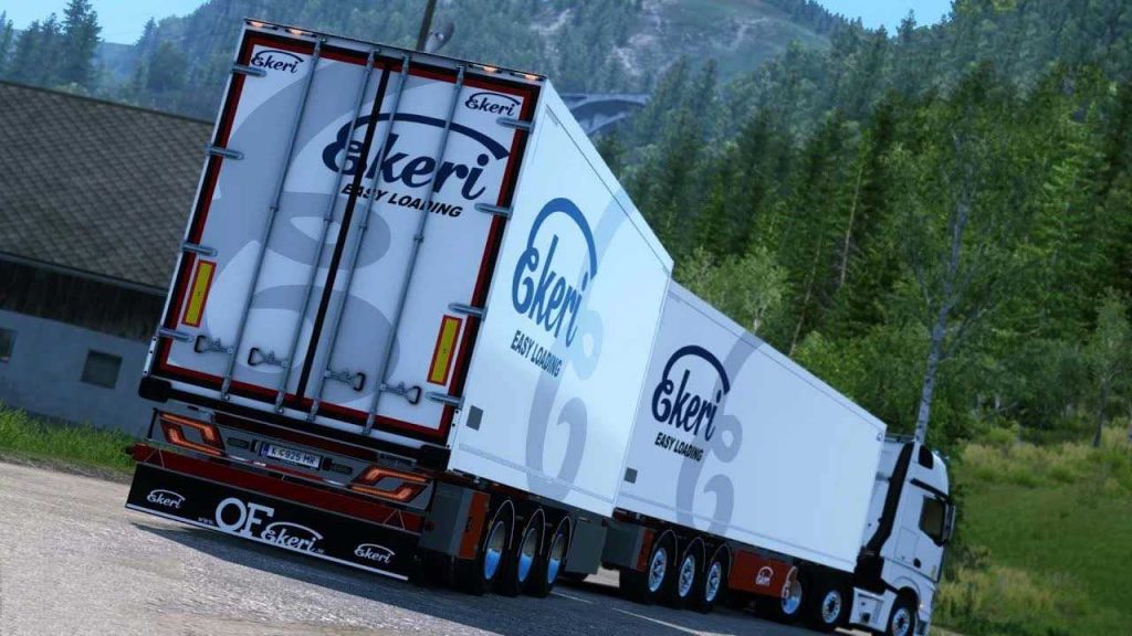 Ekeri Full Trailers Revision Addon v1.47 ETS2 - ETS2 / ATS Mod