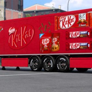 Trailer-Kit Kat Skin 1.47 ETS2 - ETS2 / ATS Mod