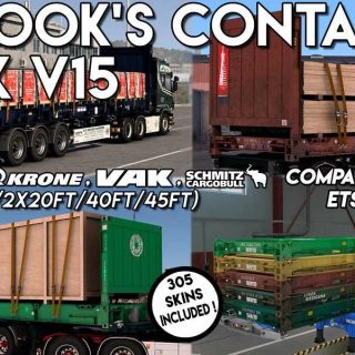 Containers Pack Project von Arnook v15.0 1.47 ETS2 - ETS2 / ATS Mod
