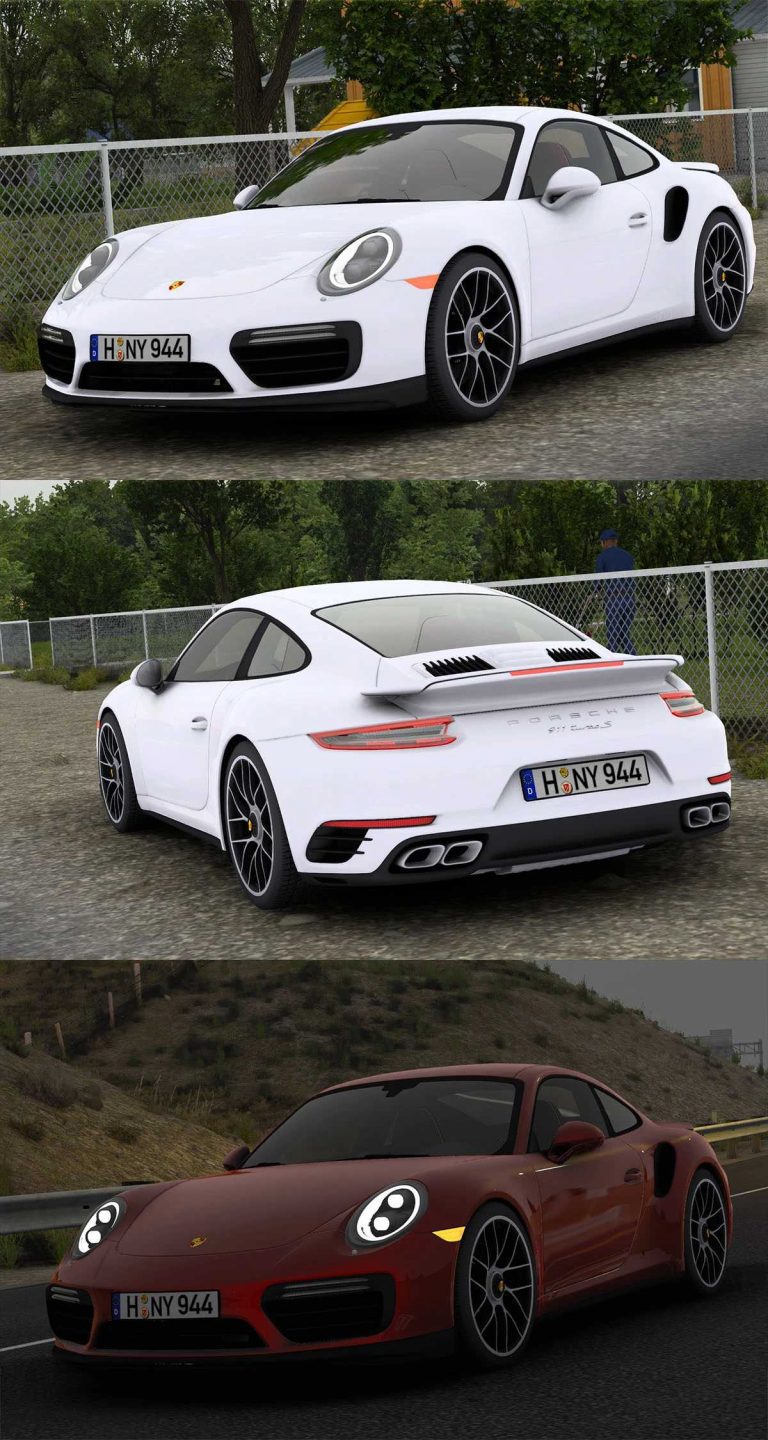 Porsche 991.2 911 Turbo S 2016 v1.4 – 1,47 ATS - ETS2 / ATS Mod