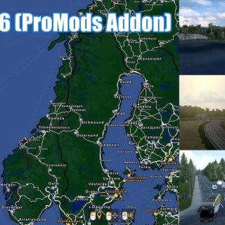 Projekt E6 – Promods Addon v2.4 1.47 ETS2 - ETS2 / ATS Mod