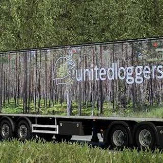 SCS Trailer UnitedLoggers Skin 1.47 ETS2 - ETS2 / ATS Mod