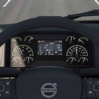Volvo VNL 2018 Verbessertes Dashboard v1.0 ATS - ETS2 / ATS Mod